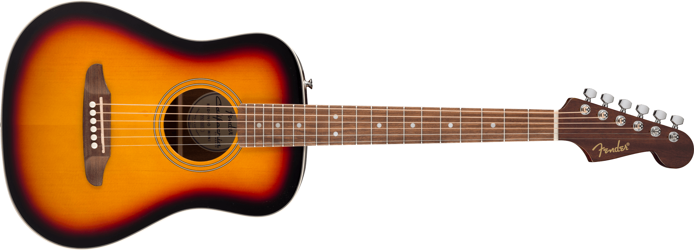 Fender California Standard Redondo Mini Acoustic Guitar, 3-Color Sunbu ...