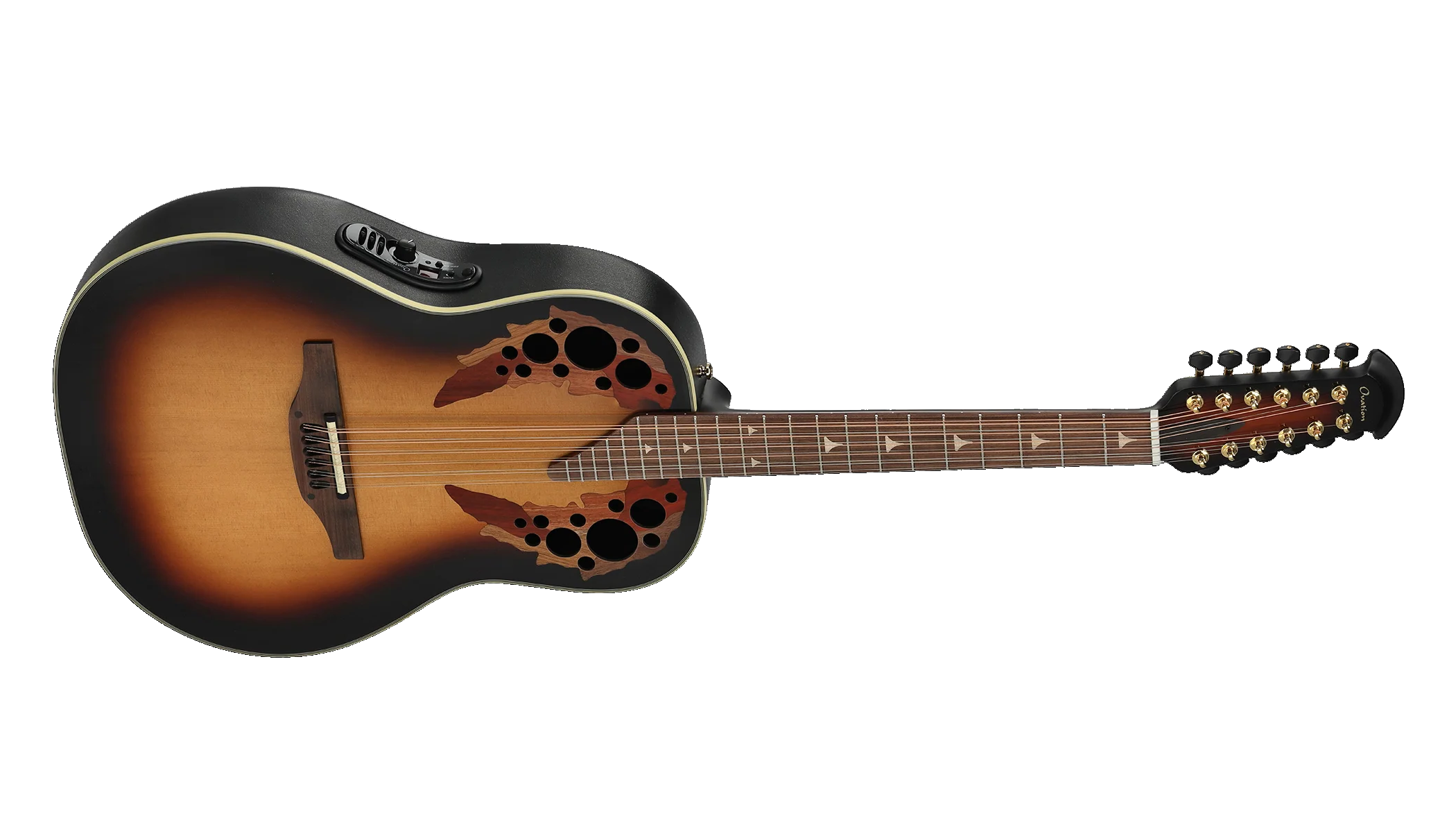 Ovation Pro Series Elite 12-String, Deep Bowl Non-Cutaway, Sunburst – A ...