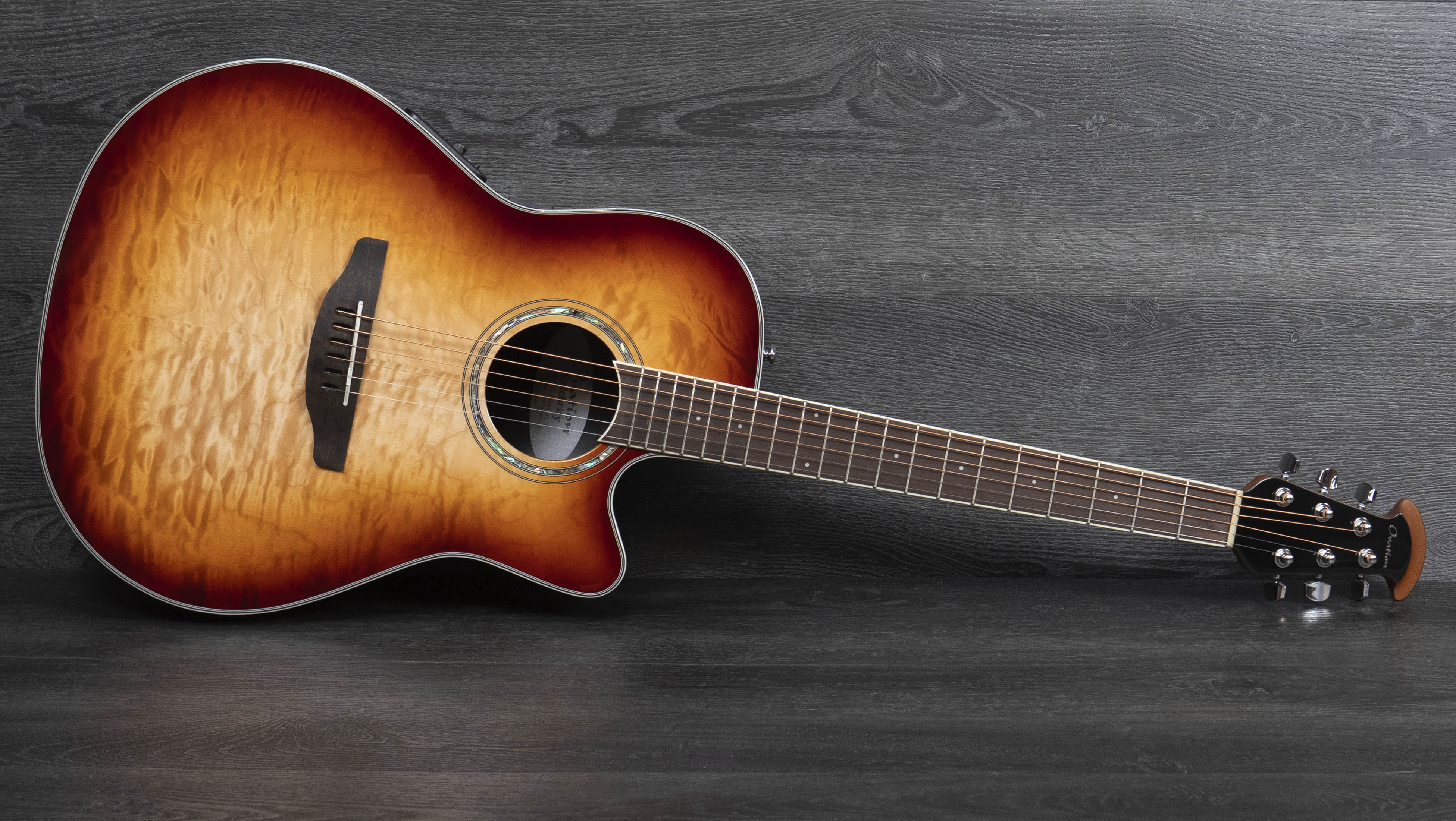 Ovation CS24X-7C Celebrity Traditional Plus, Cognac Burst – A Strings