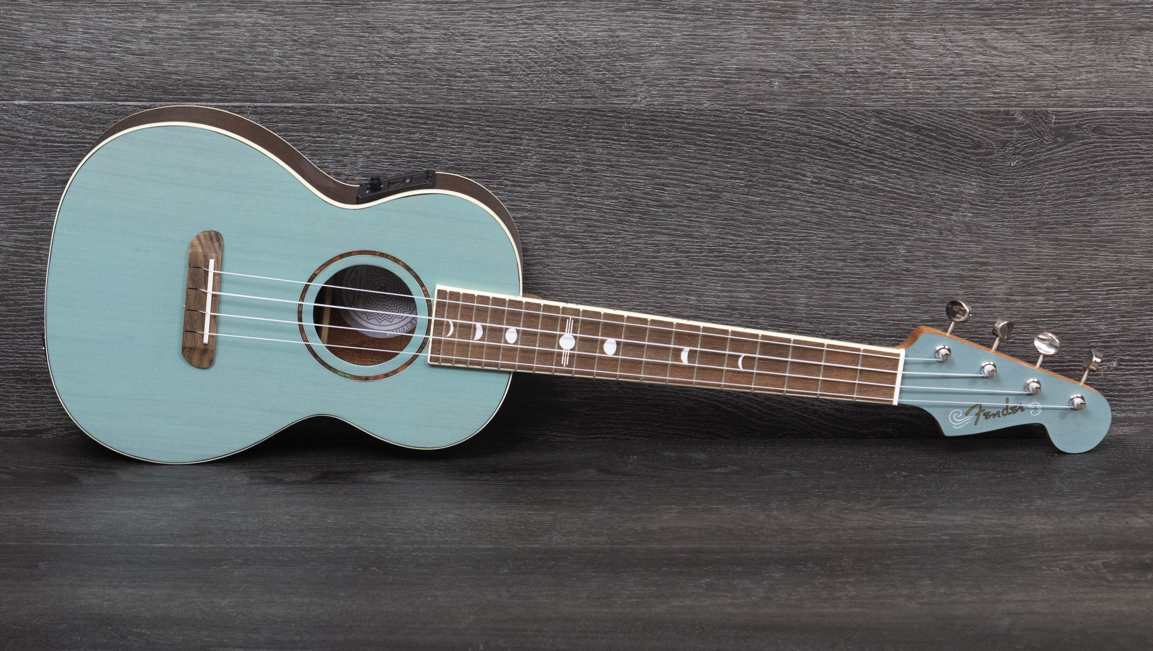 Fender Dhani Harrison Tenor Ukulele, Walnut Fingerboard, Turquoise – A ...