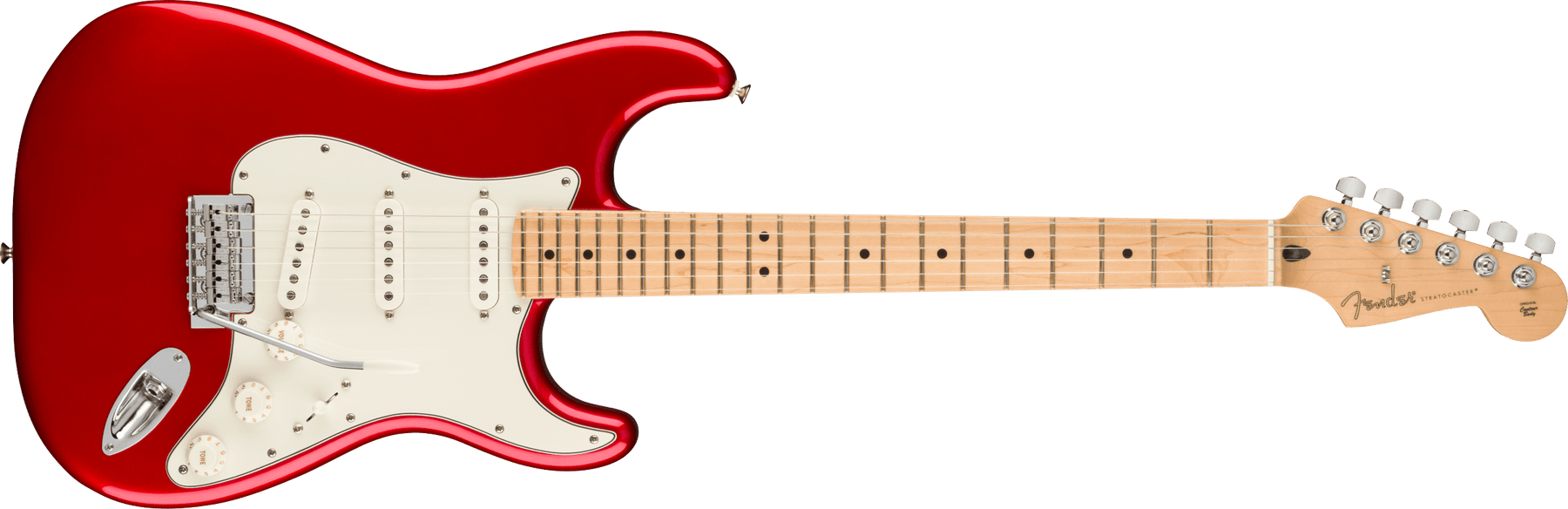 Fender Player Stratocaster, Maple Fingerboard, Candy Apple Red – A Strings